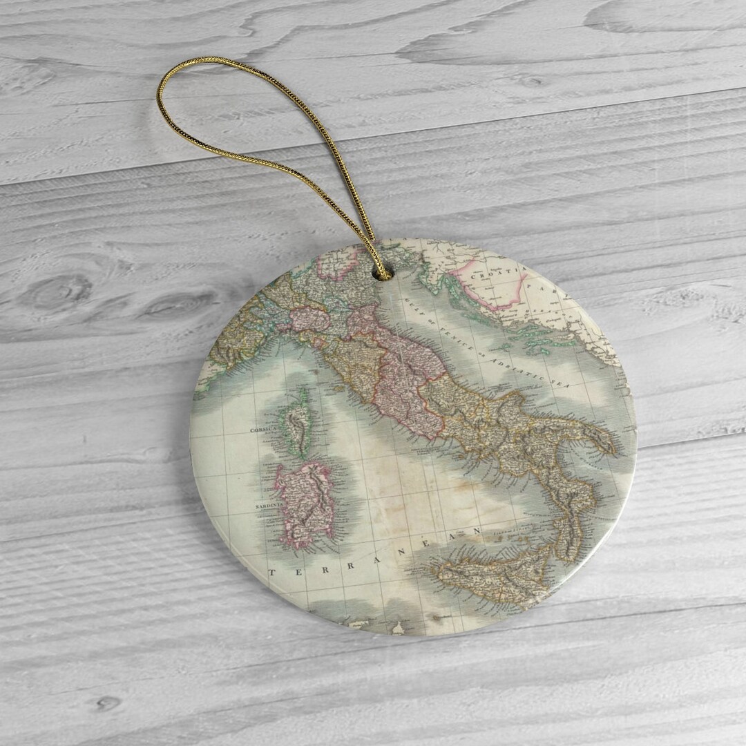 Old Italy Map (1799) Vintage Italian Atlas Ornaments - Etsy