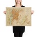 Old Cairo Egypt Map (1920) Vintage Egyptian Capital City Atlas Poster ...