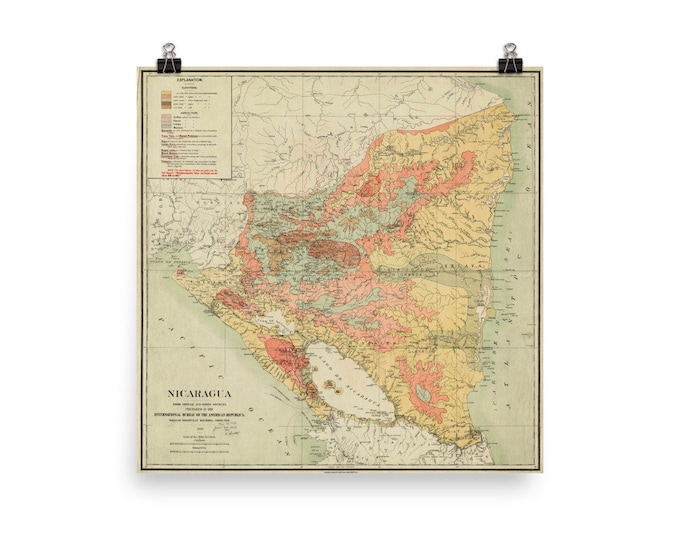 Old Belize Map 1921 Vintage Central America Country Atlas - Etsy