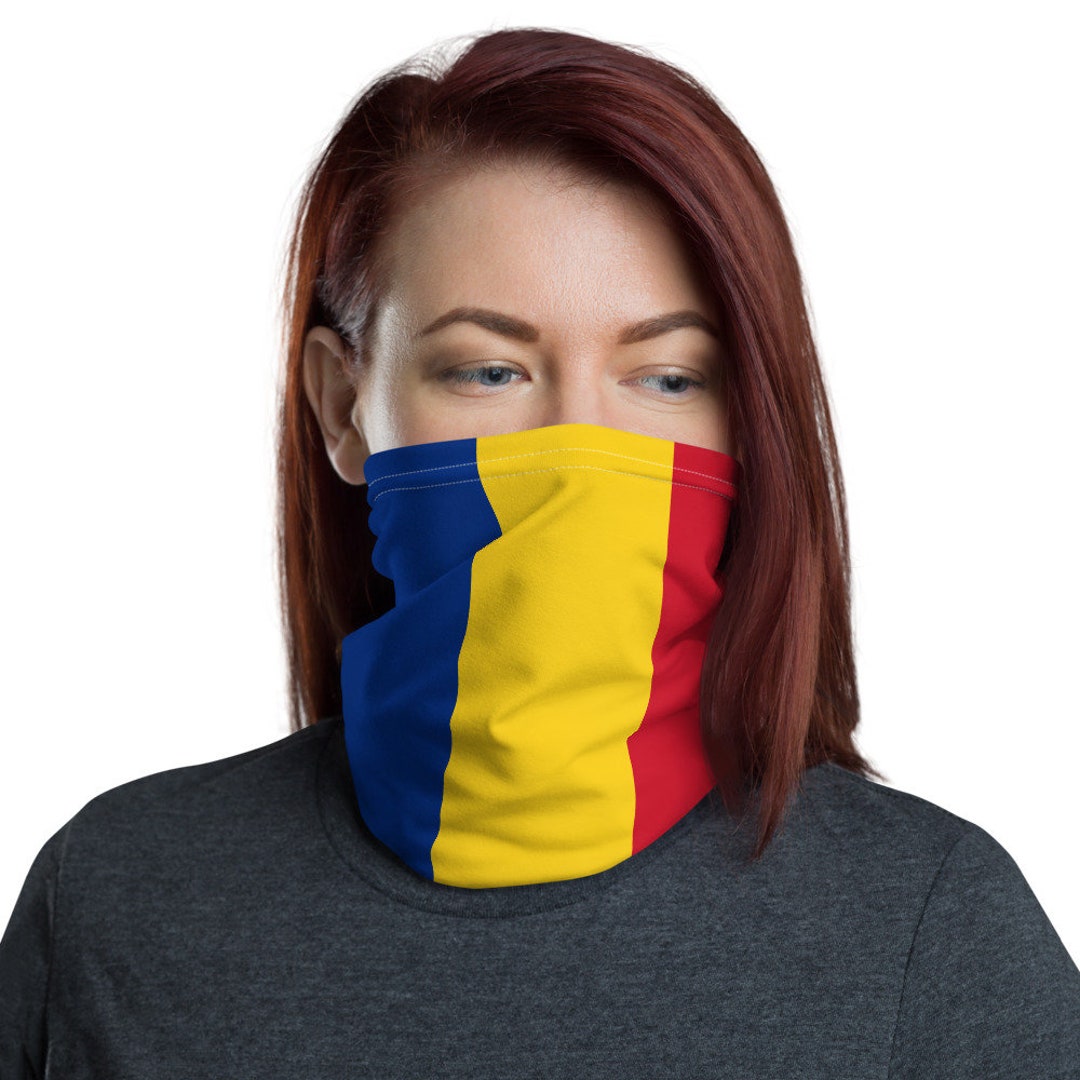 Romania Flag Face Mask - Romanian Pride & Ancestry Neck Gaiter - Etsy