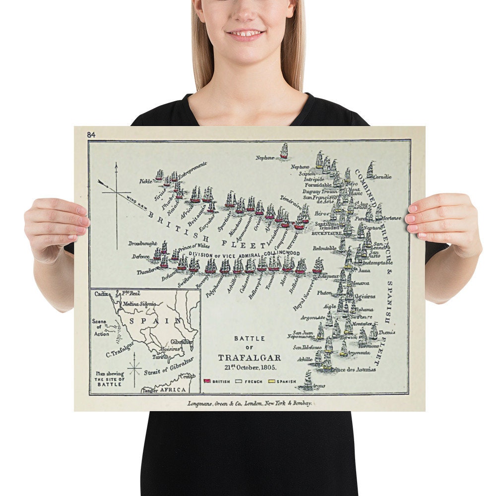 Battle Of Trafalgar Map