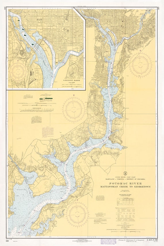 Mapa Do Rio Potomac