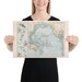 Old Pacific Ocean Map (1900) Vintage Oceanic Geography Atlas Poster - Etsy