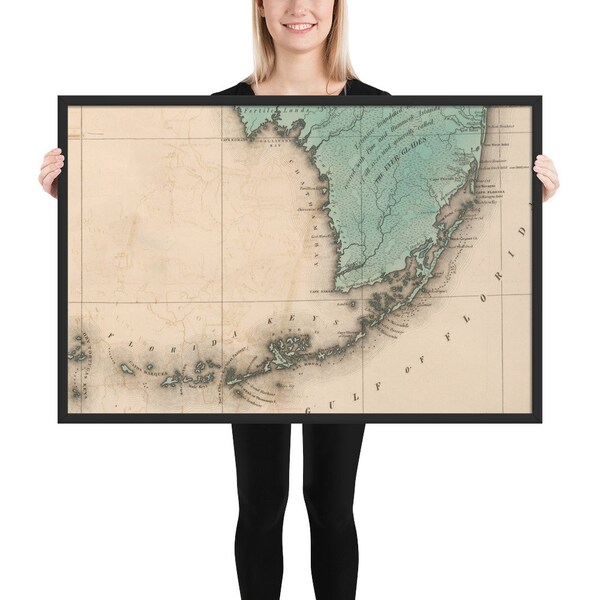 Nautical Map Framed - Etsy