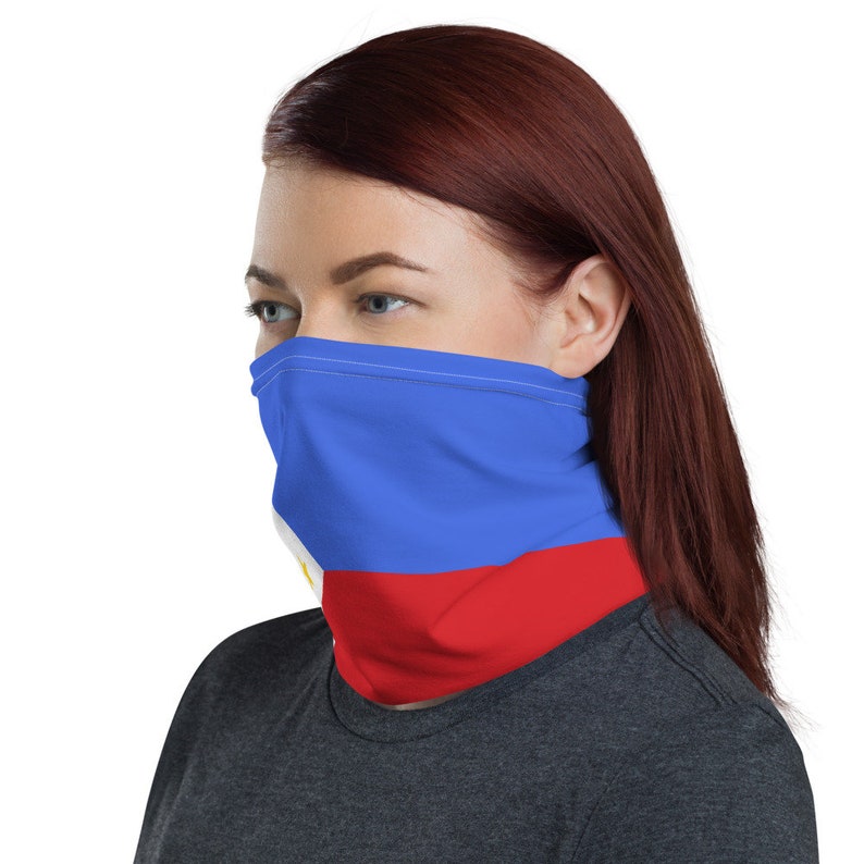 Philippines Flag Face Mask Filipino Ancestry & Pride Neck | Etsy