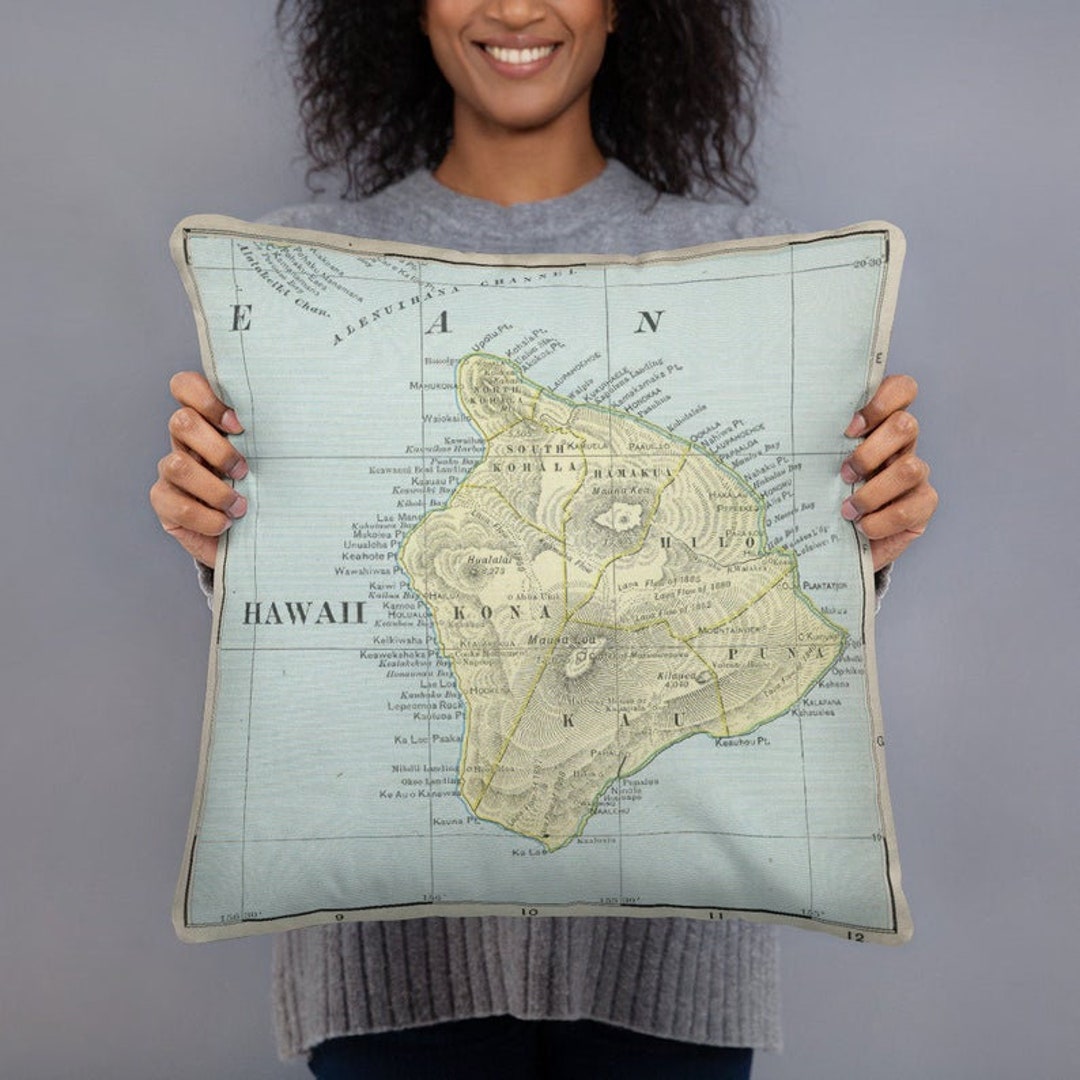Custom Map Pillow - Personalized Home Decor Couch Throw Pillow - Etsy