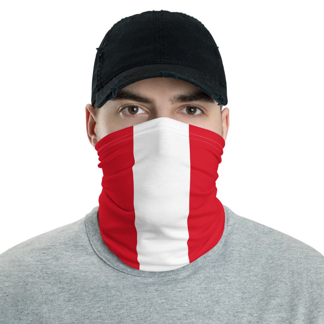 Peru Flag Face Mask - Peruvian Pride & Ancestry Neck Gaiter - Etsy