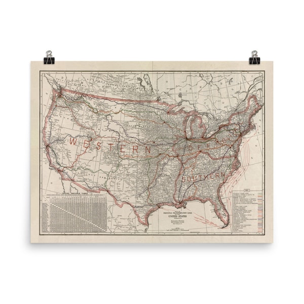 Railroad Poster - Etsy