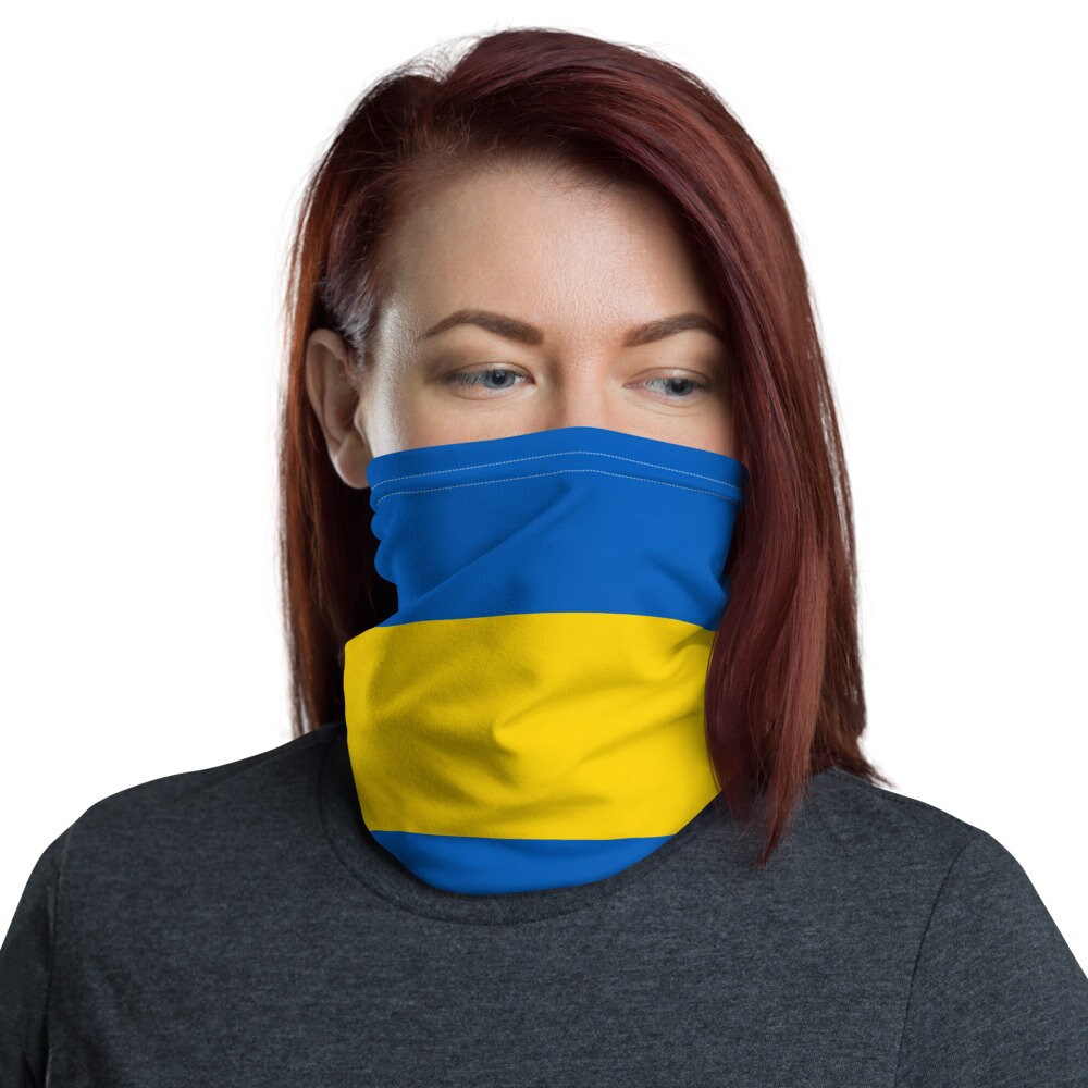 Ukraine Flag Face Mask - Ukranian Pride & Ancestry Neck Gaiter - Etsy