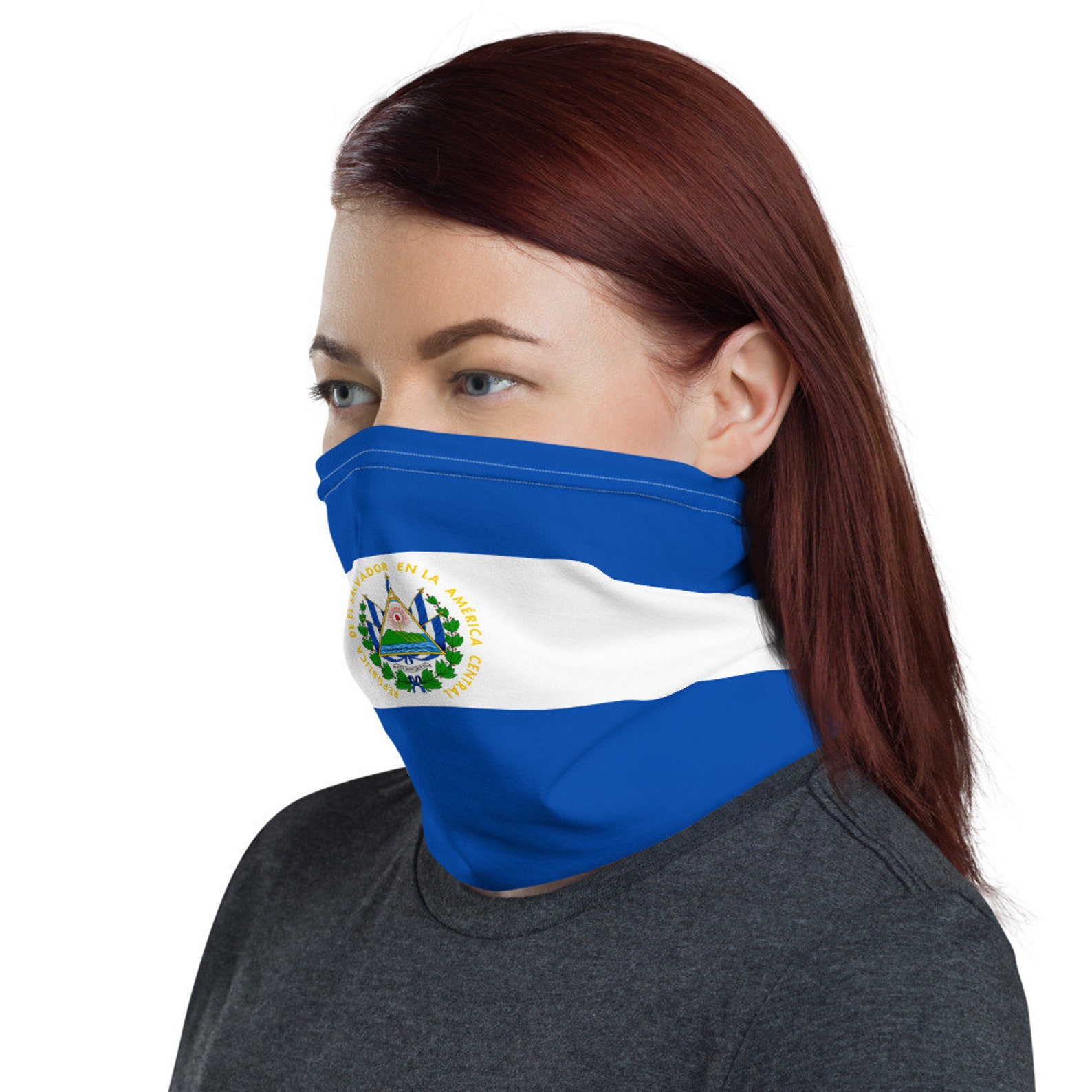 El Salvador Face Mask Salvadoran Pride & Ancestry Neck | Etsy