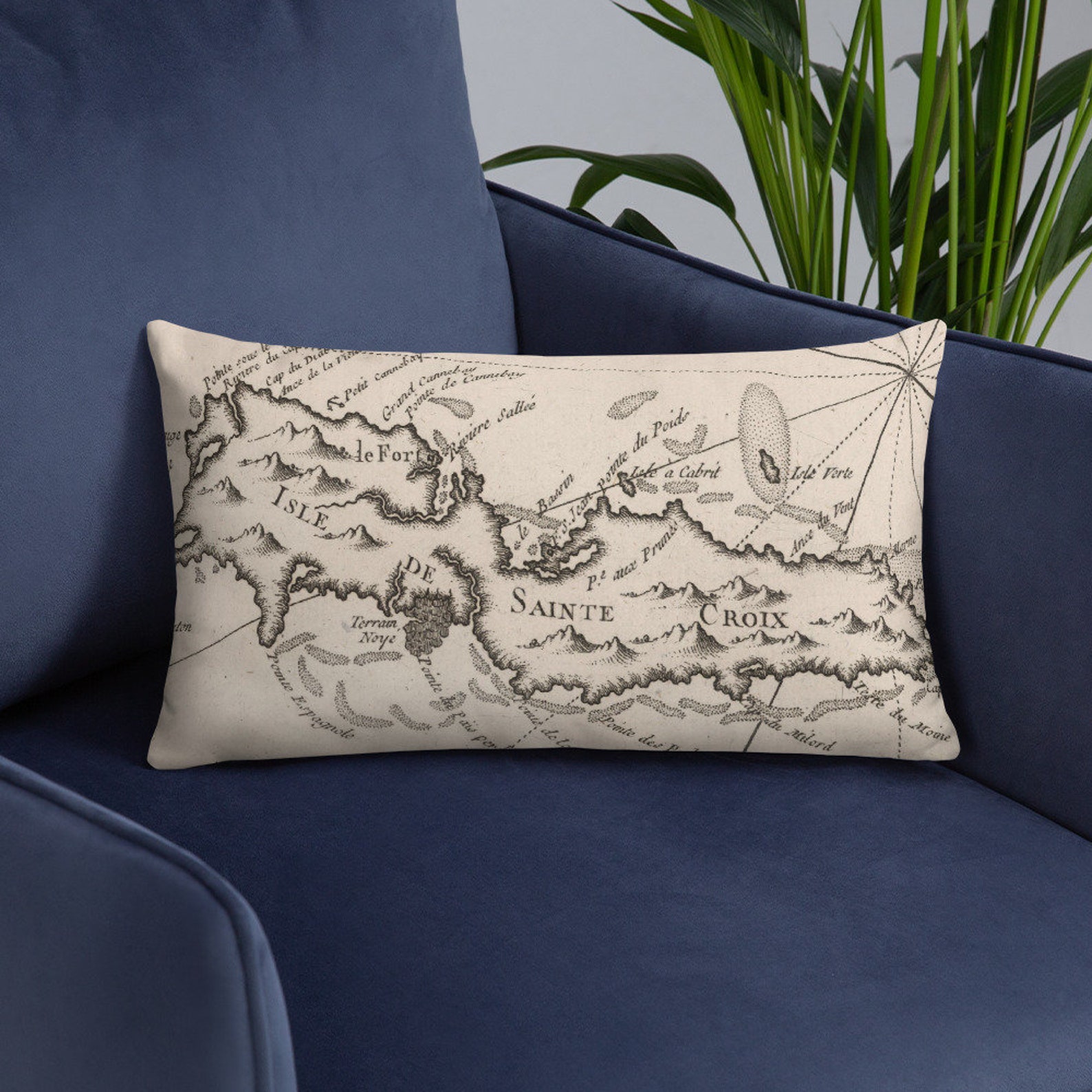 Old St Croix Map 1764 Vintage Virgin Islands Isle Atlas - Etsy