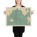 Old Pacific Ocean Map (1924) Vintage Nautical & Maritime Chart Poster ...