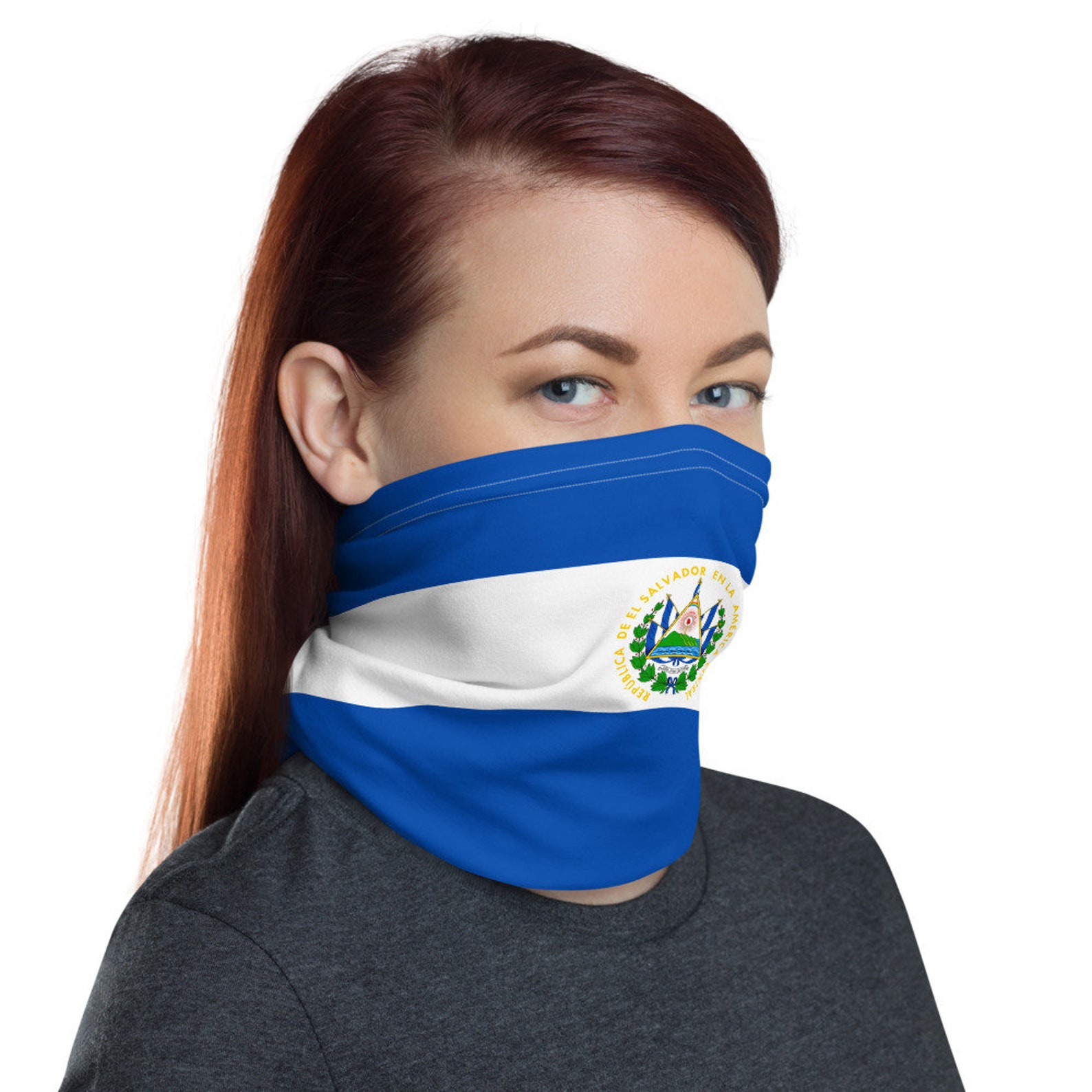 El Salvador Face Mask Salvadoran Pride & Ancestry Neck - Etsy