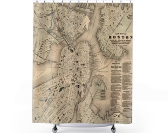 Boston City Map - Etsy