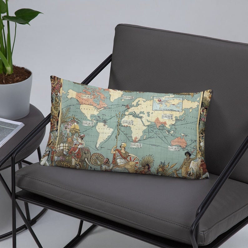Custom Map Pillow - Personalized Home Decor Couch Throw Pillow - Etsy