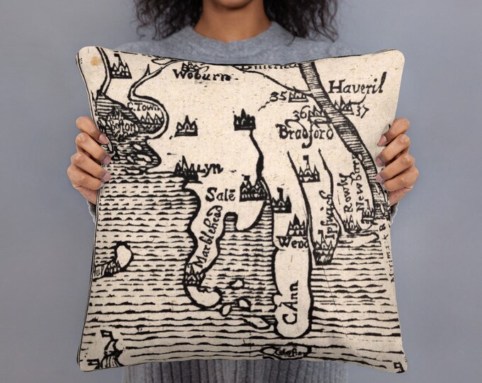 Old 1692 Salem MA Map 1866 Massachusetts Puritans Poster - Etsy