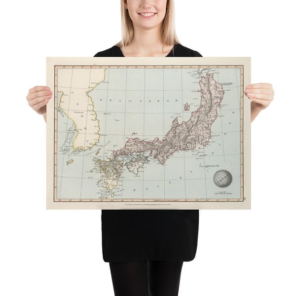 Old Japan Map - Etsy