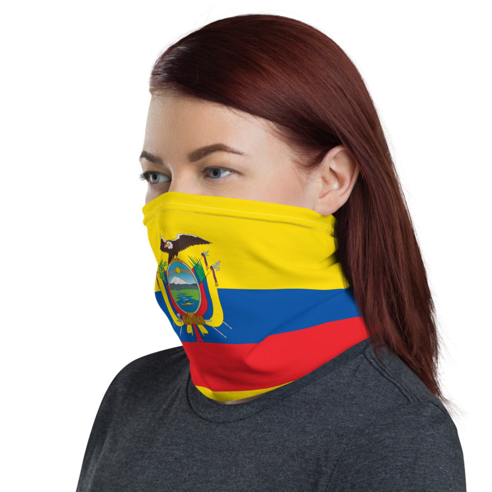 Ecuador Flag Face Mask Ecuadorian Pride & Ancestry Neck | Etsy