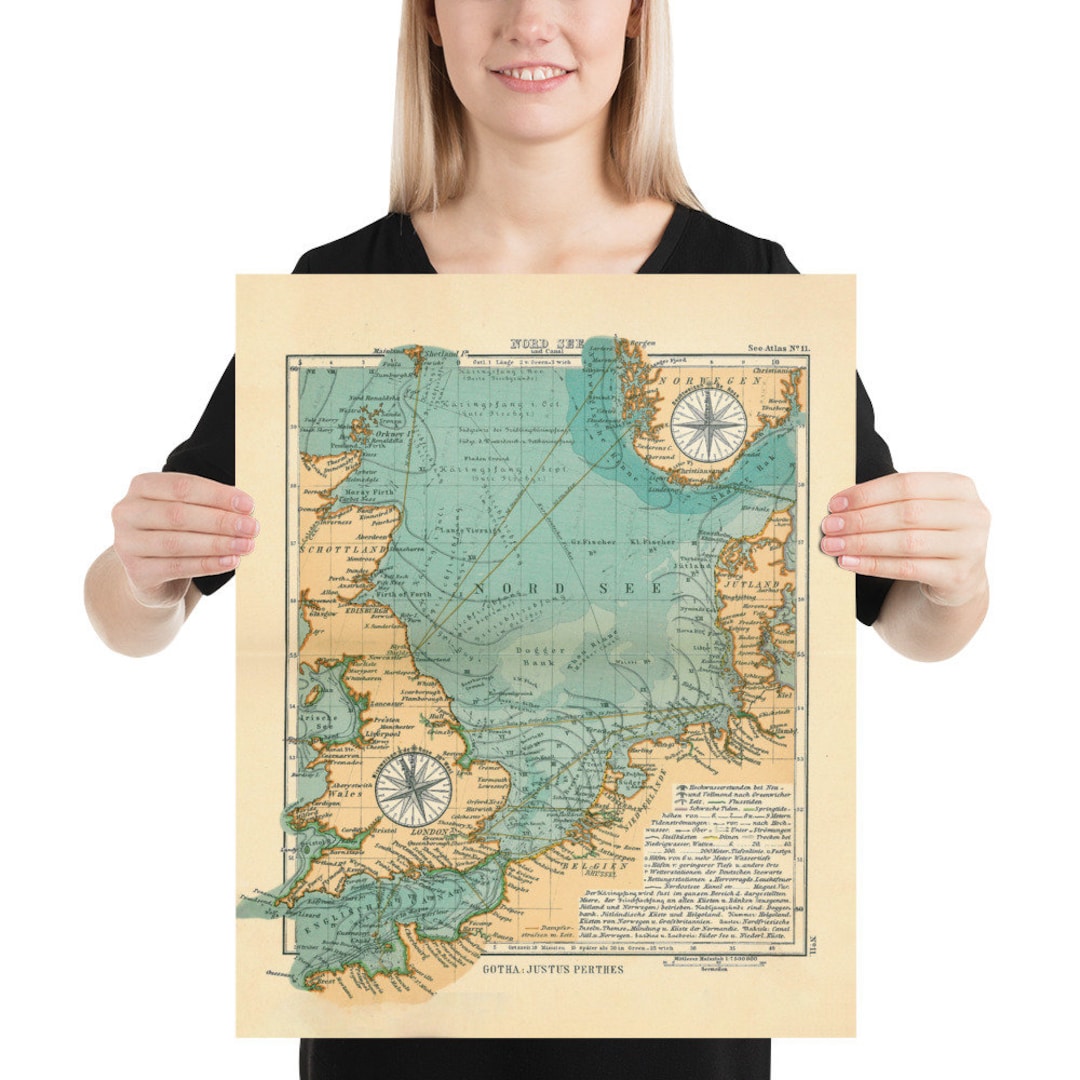 Old Viking Sailing Routes Map (1906) Vintage Norse Explorations of ...