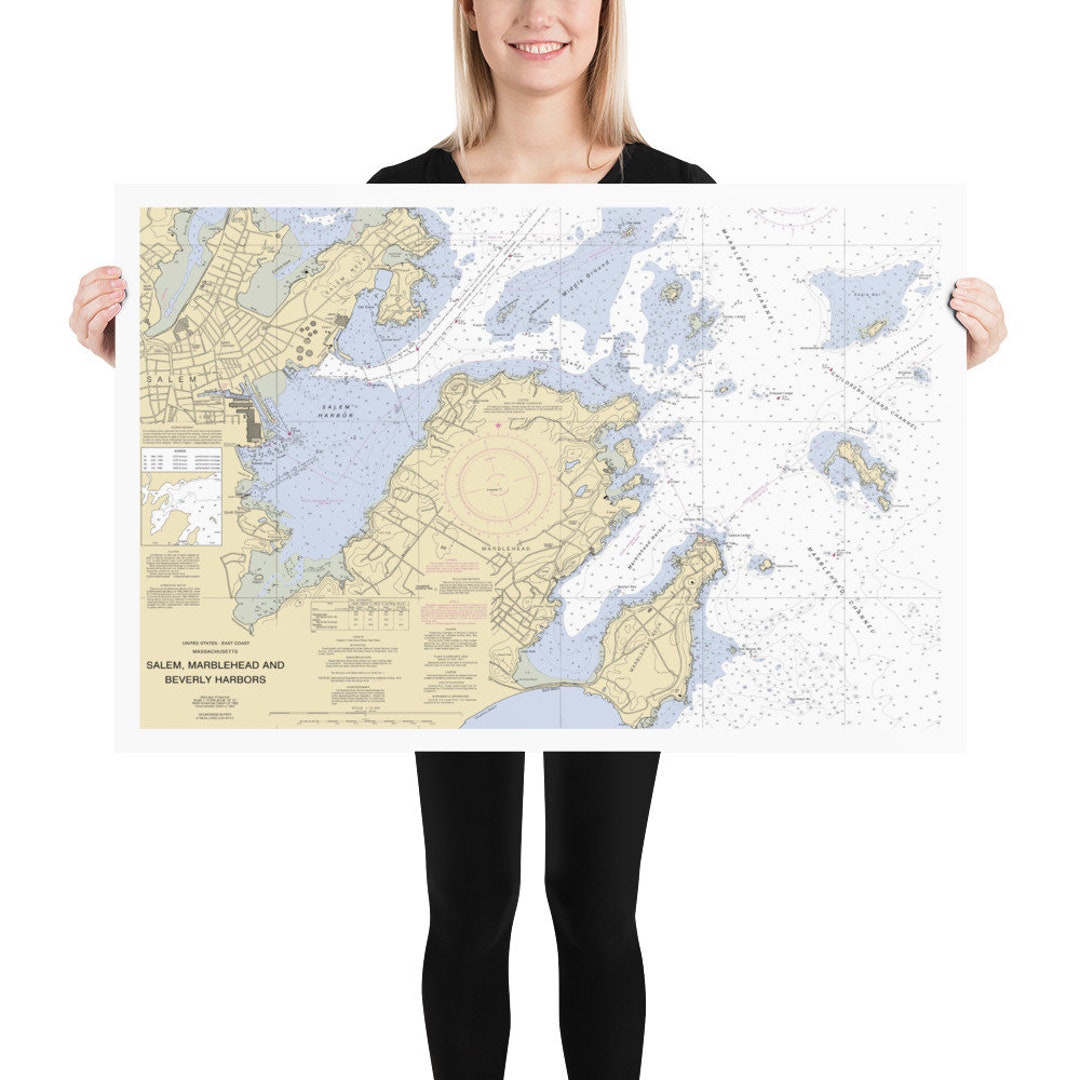 Marblehead MA Map (2003) Massachusetts North Shore Town Atlas Poster - Etsy