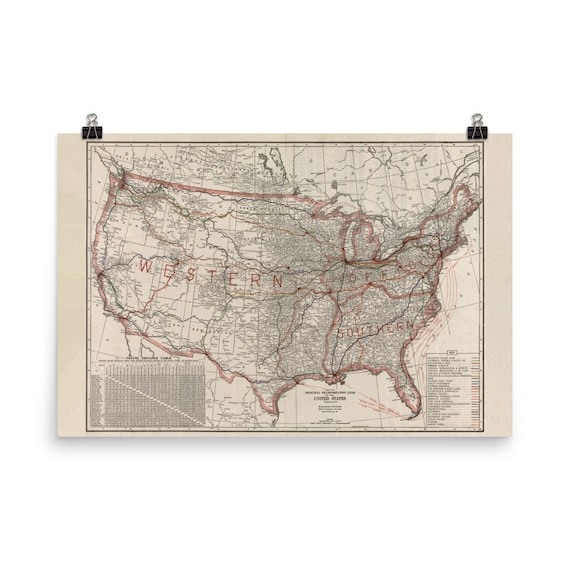 American Railroad Map