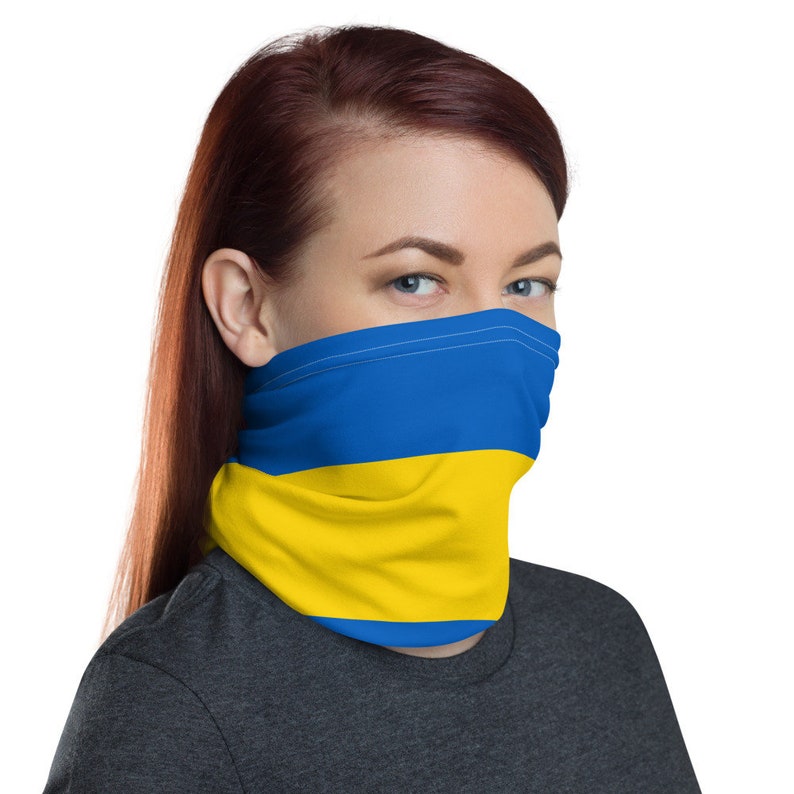 Ukraine Flag Face Mask Ukranian Pride & Ancestry Neck Gaiter - Etsy