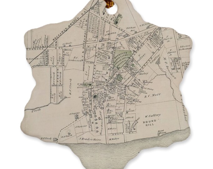 Old Ithaca NY Map 1866 Vintage Finger Lakes New York City | Etsy