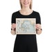Old Pacific Ocean Map (1900) Vintage Oceanic Geography Atlas Poster - Etsy