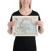Old Pacific Ocean Map (1900) Vintage Oceanic Geography Atlas Poster - Etsy