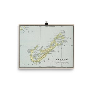 Old Bermuda Map (1901) Vintage Bermudian Atlas Poster 2 - Etsy