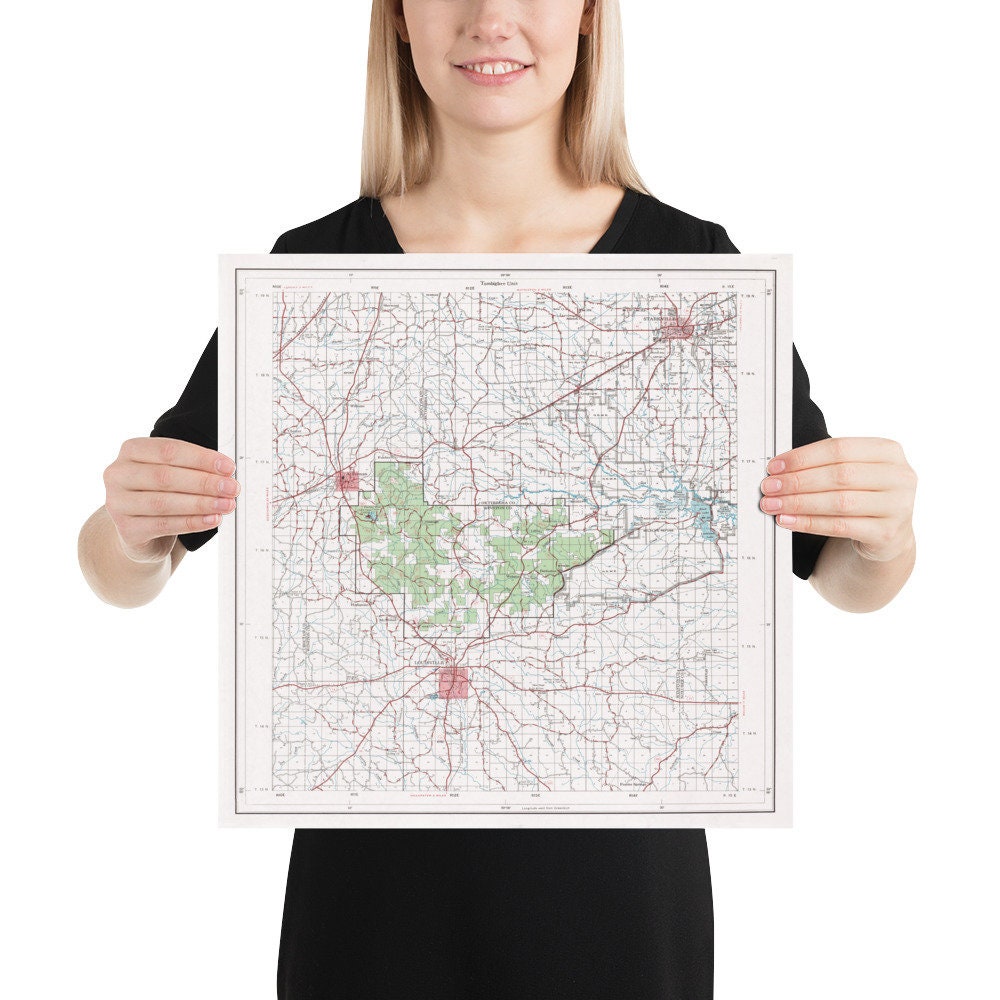 Tombigbee National Forest Map 1972 Mississippi Woodland | Etsy