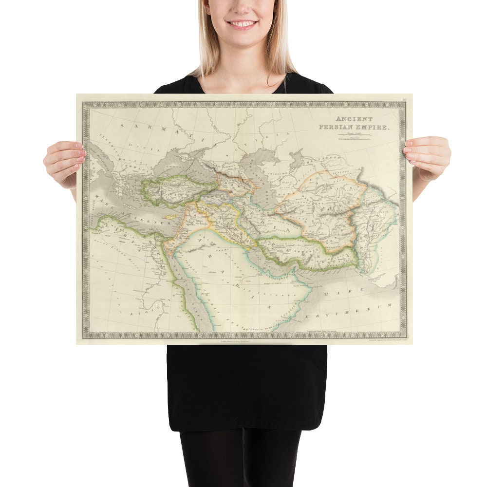 Persian Empire Map Blank