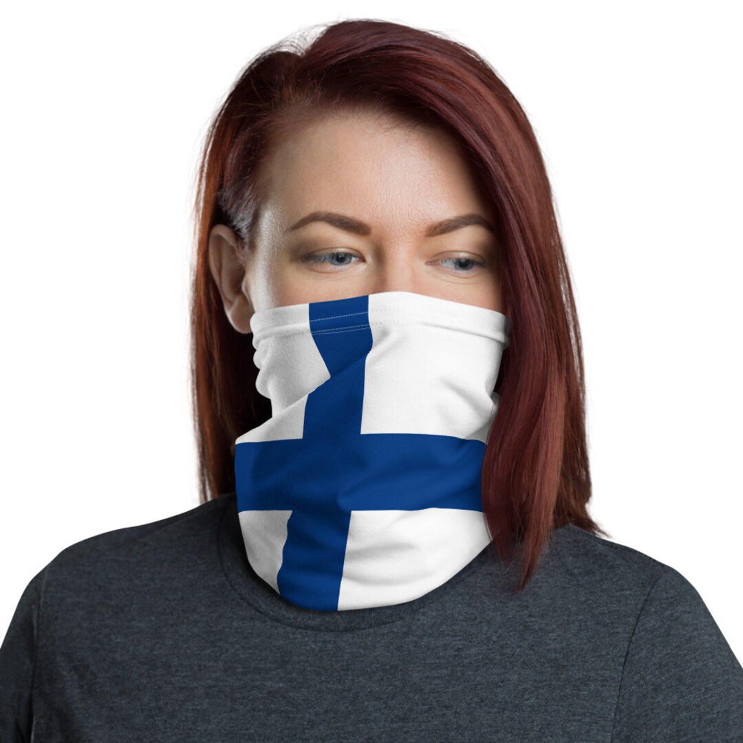 Finland Flag Face Mask - Finnish Ancestry & Pride Neck Gaiter - Etsy