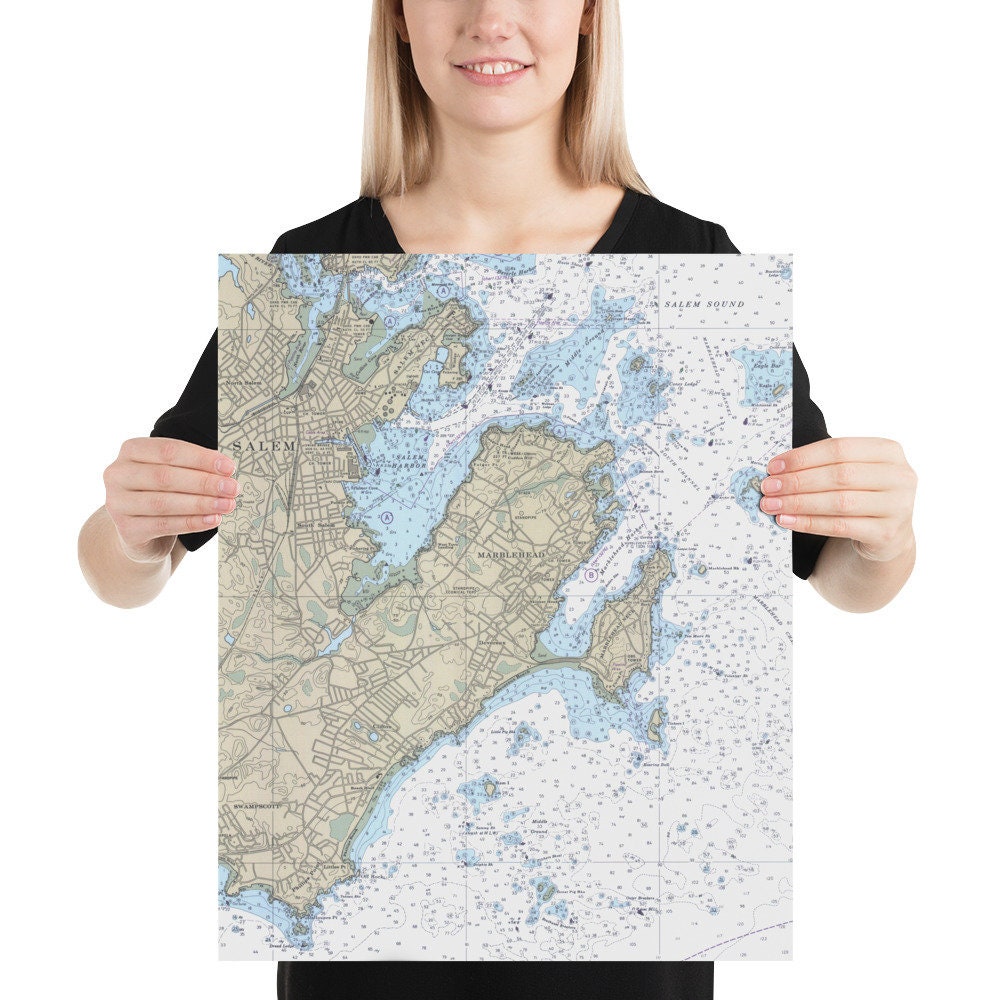 Marblehead MA Map 1991 MHD Massachusetts Town & Street Atlas - Etsy