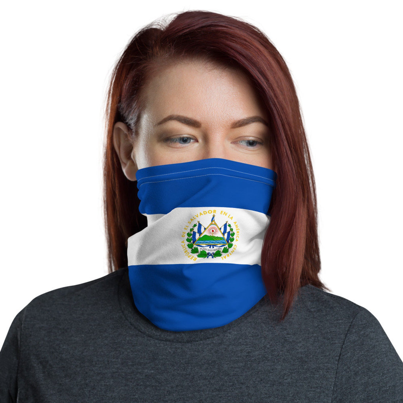 El Salvador Face Mask Salvadoran Pride & Ancestry Neck - Etsy