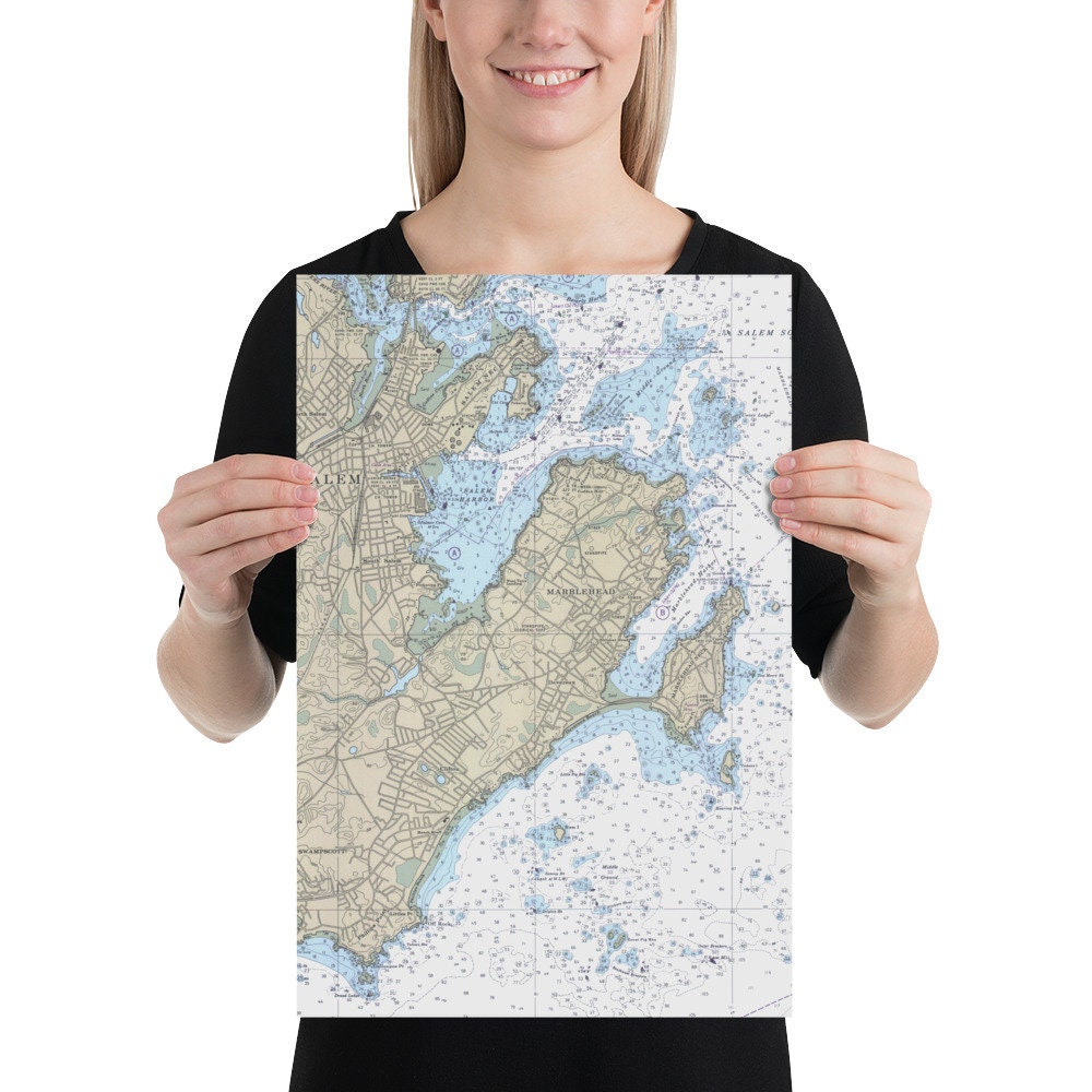 Marblehead MA Map 1991 MHD Massachusetts Town & Street Atlas | Etsy