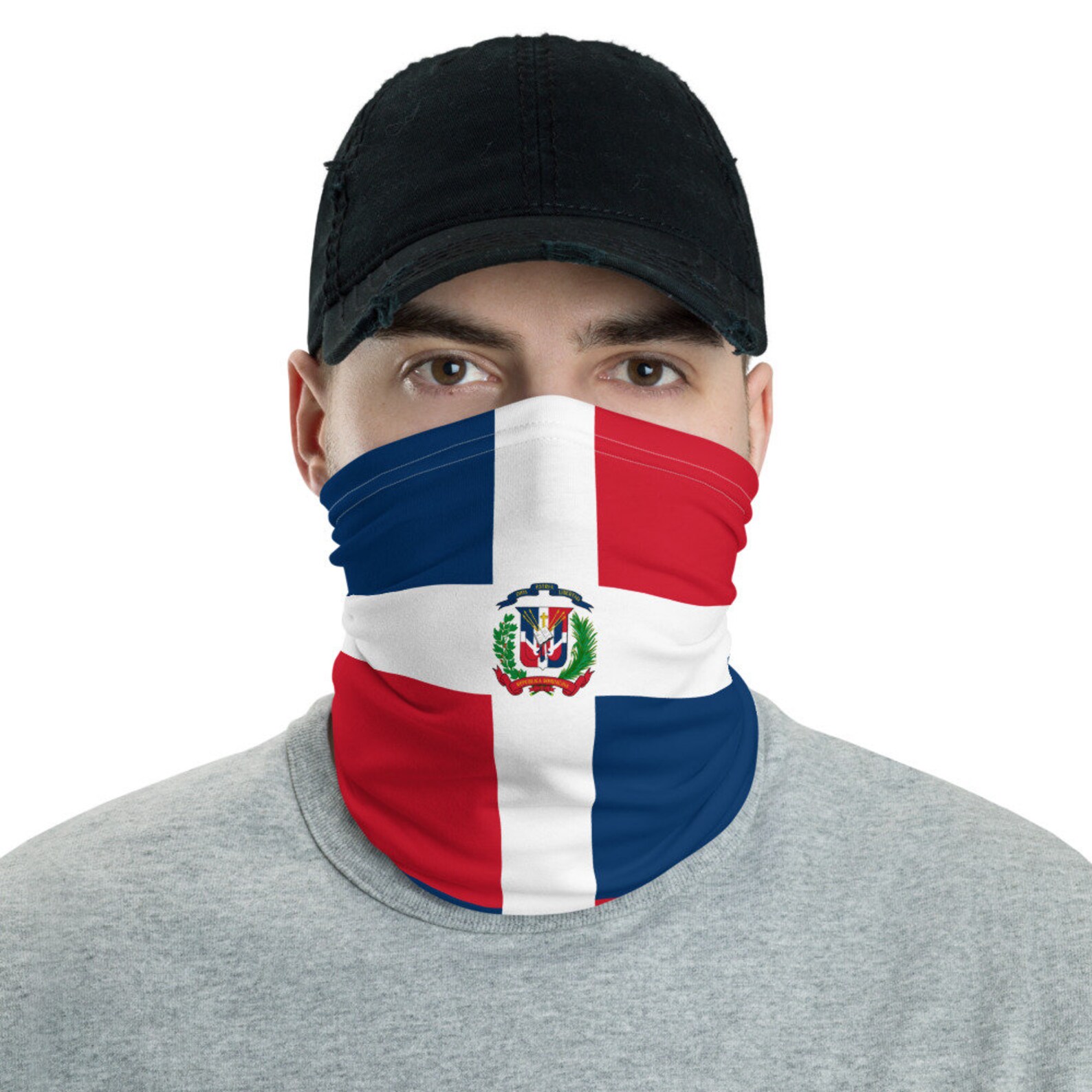 Dominican Republic Flag Face Mask Neck Gaiter | Etsy