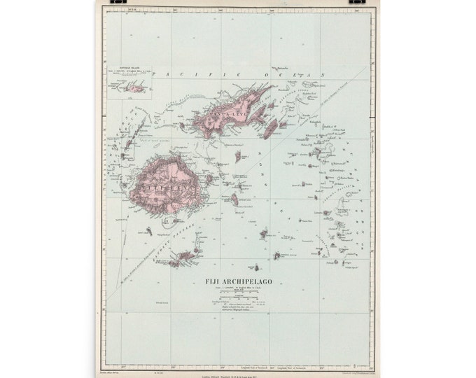 Old Hawaii Map 1897 Vintage Hawaiian Islands Nautical Chart - Etsy