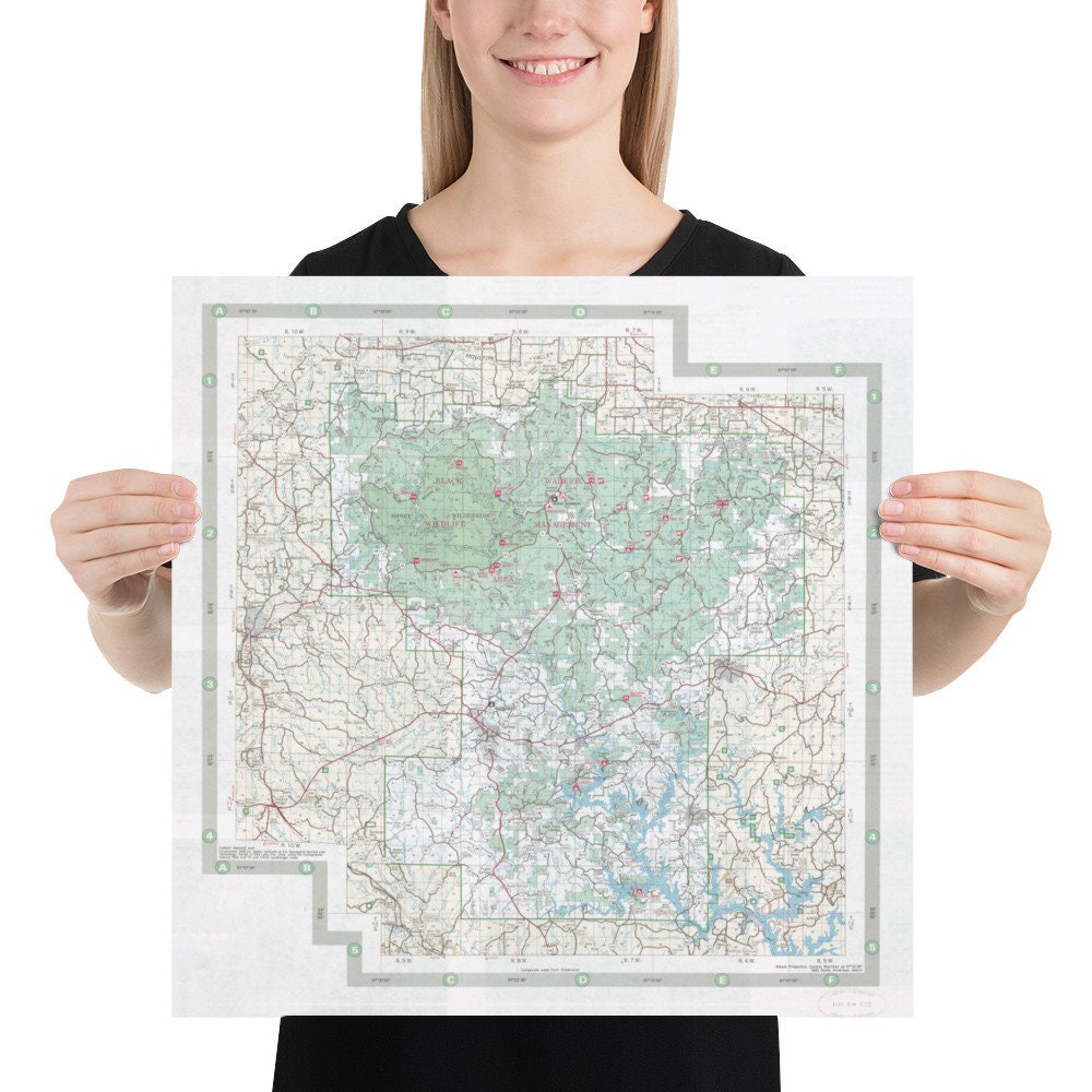Bankhead National Forest Map 2006 Alabama Woodland Reserve & - Etsy