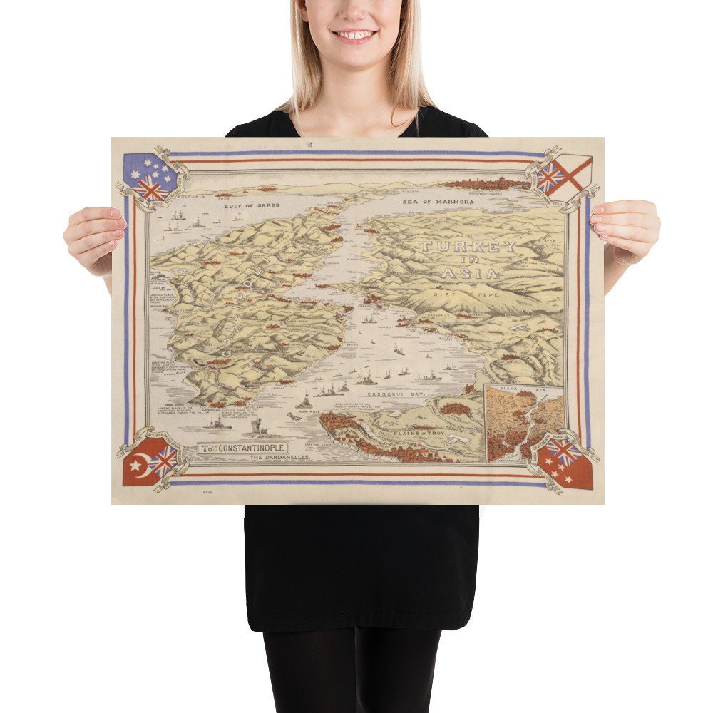 Drawn Ww1 Battlefield Maps Paper