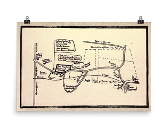 Salem Massachusetts Map 1600 Old Environs Atlas Poster - Etsy