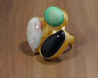 Gold plated ring | Etsy