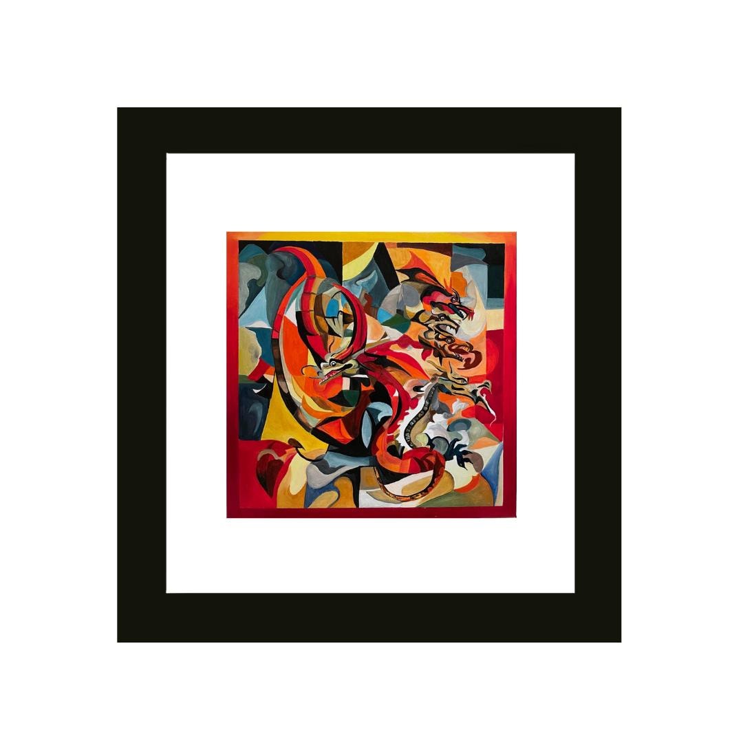 Limited Edition Dragon Giclée Print: Picasso Style Art - Etsy