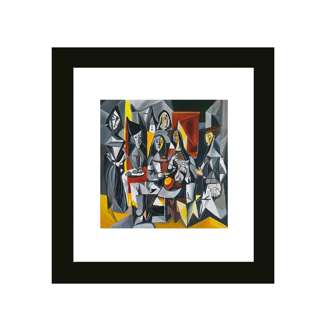 Limited Edition Signed Print Original Painting "picasso Meets Velázquez ...