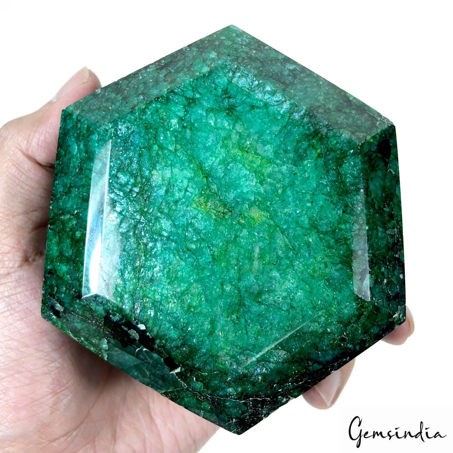 Huge 5500 Cts Natural Green Emerald Museum Size Hexagon Cut - Etsy