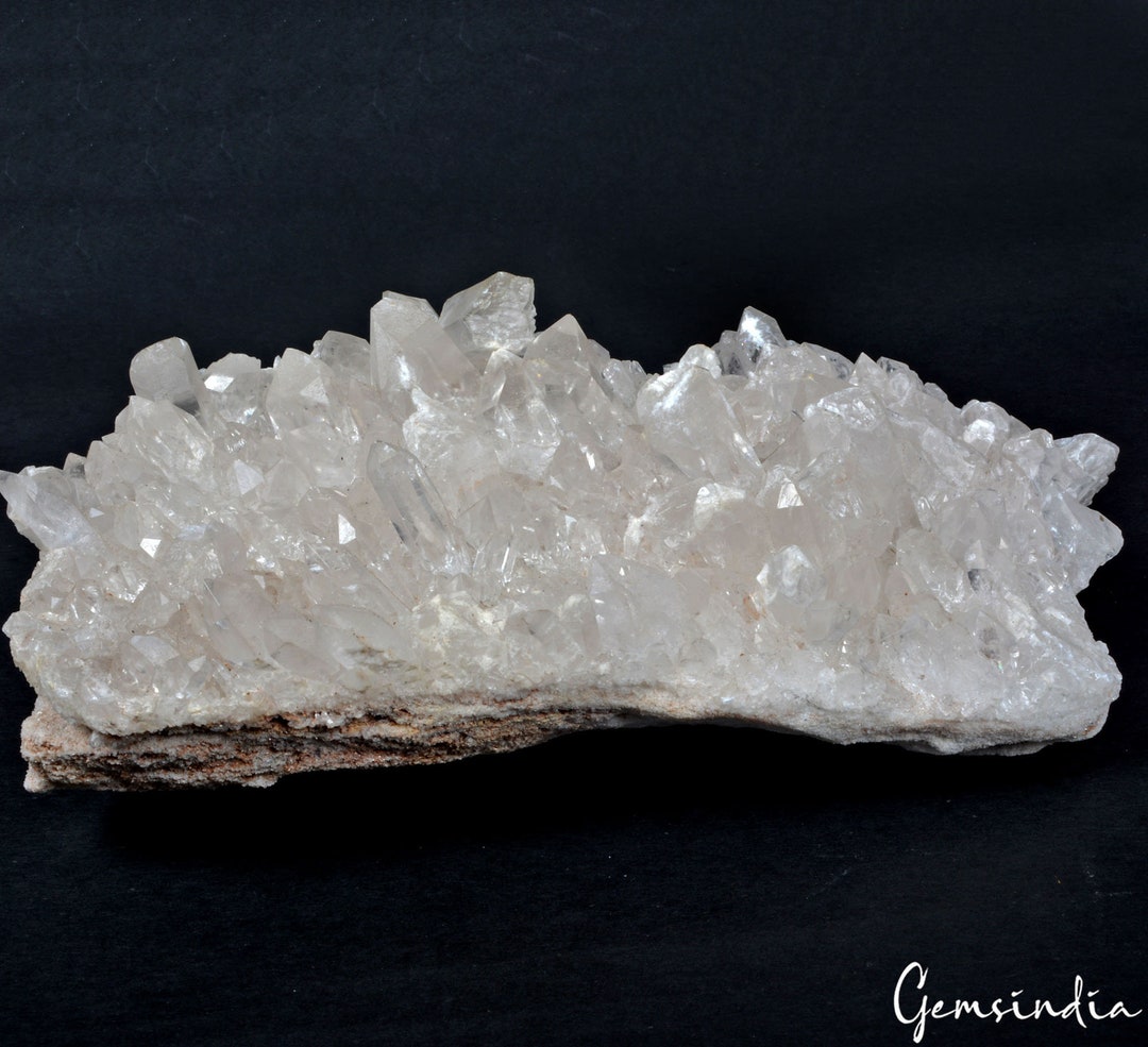 1.9 Kilo Arkansas Quartz Crystal Cluster Cactus Geode Healing Mineral ...