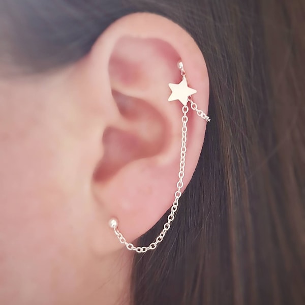 Double Lobe Piercing - Etsy