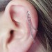 Helix Cartilage Earring. Stainless Steel Trace Chain Single Earring ...