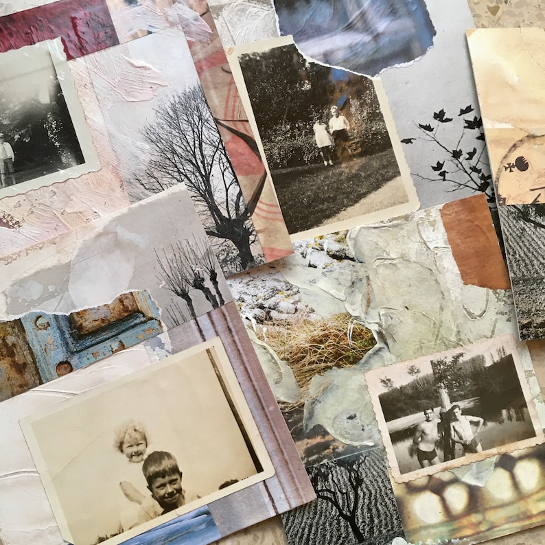 Nostalgic Art for Interior Original Collage With Vintage - Etsy