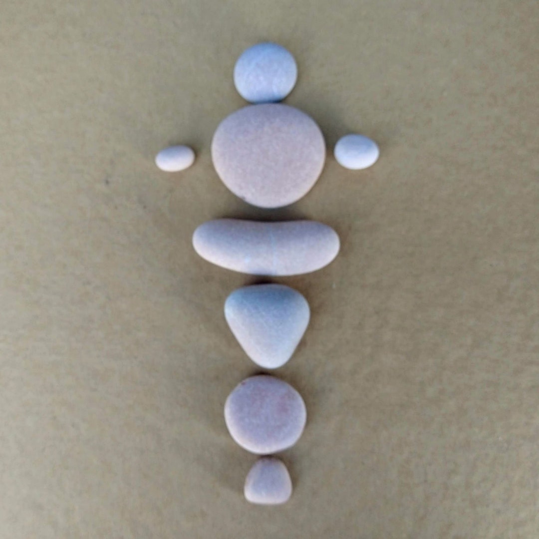8 Assorted Full-body Pink Stones, Thick Pink Stones in Various Shapes ...